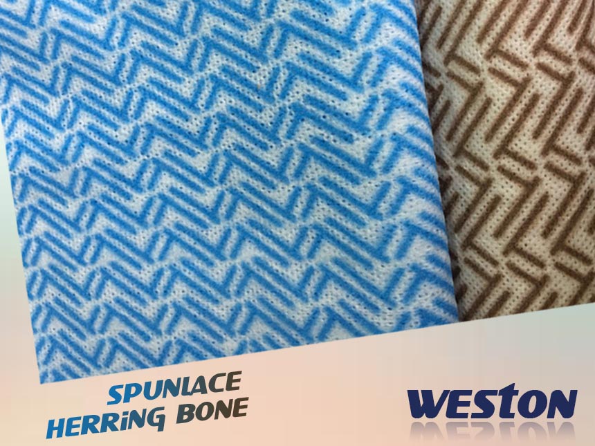 Haccp Standard Food Safe Herring Bones Printed Spunlace Nonwovens ...