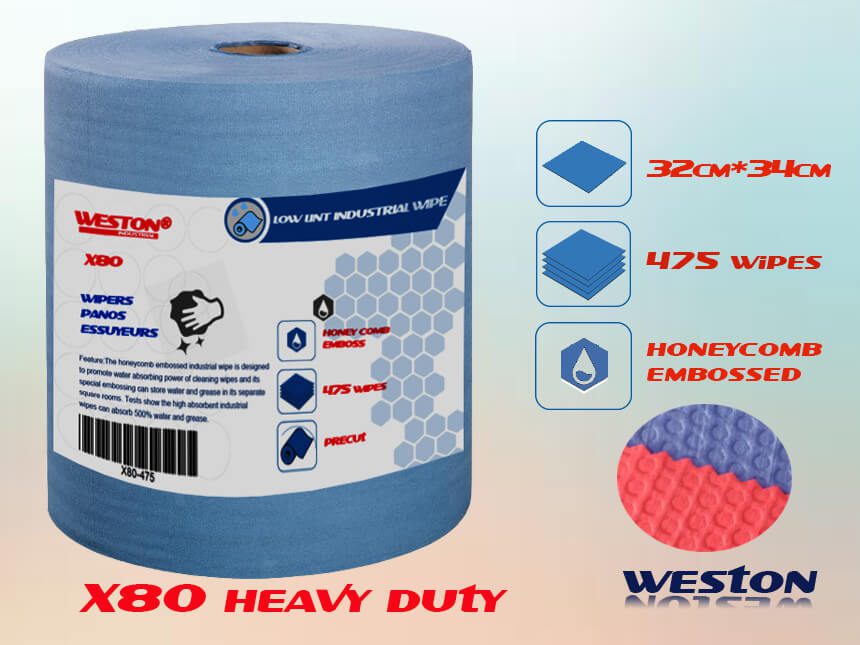 Honeycomb Emboss Industrial Wipes