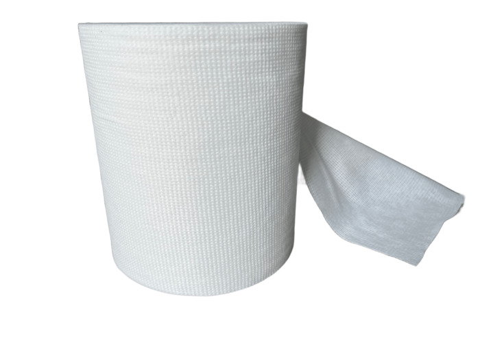 Alcohol free wound cleansing wipe roll made with soft nonwoven fabric ...