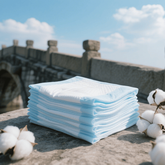 Stacks of weston's Disposable Medical Nursing Pads